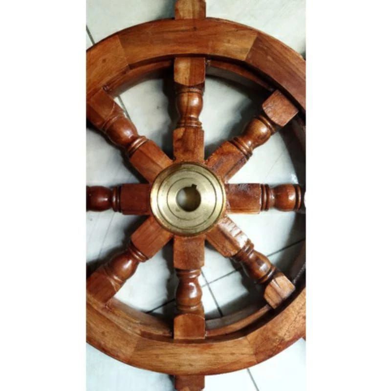 Jual SETIR KAPAL KEMUDI PERAHU 22 Inch (Kayu Jati) | Shopee Indonesia