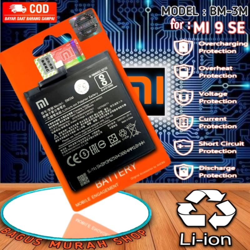 Jual Batre BM3M MI 9 SE Battery BM 3M Mi 9SE Baterai BM-3M Mi9se ...