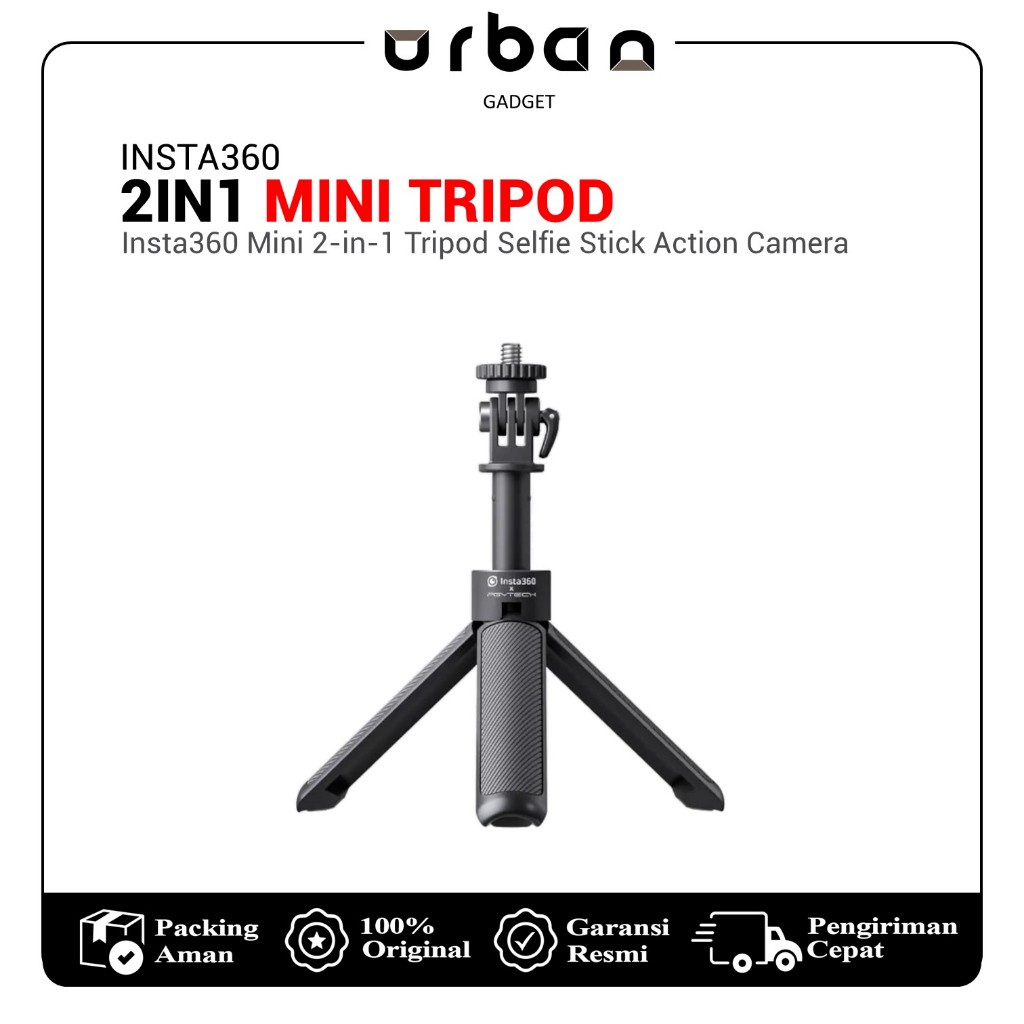 Jual Insta360 Mini 2-in-1 Tripod Selfie Stick Action Camera | Shopee ...