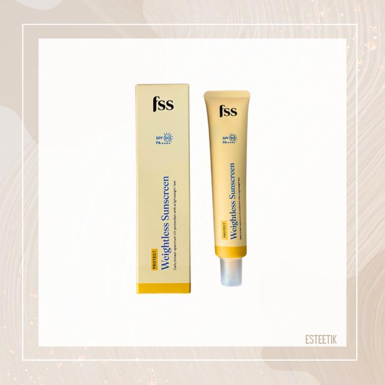 Jual FSS For Skin's Sake Weightless Sunscreen SPF 50 PA ++++ | Shopee Indonesia