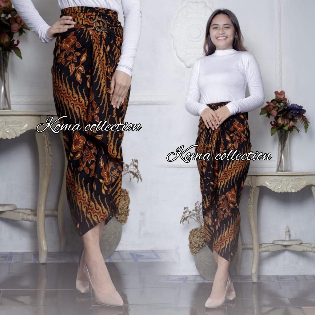 Jual Rok Lilit Batik Moderen Catur Taro Rok Wisuda Rok Serut Rok Lilit ...