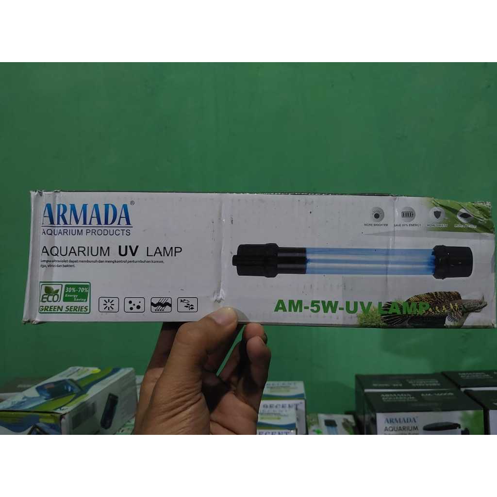 Jual Lampu UV ARMADA AM 5W Pembasmi Algae Kuman dan Bakteri | Shopee ...