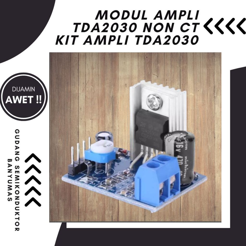 Jual MODUL AMPLI TDA2030 NON CT KIT AMPLI TDA2030 MODUL AMPLI 12VOLT ...