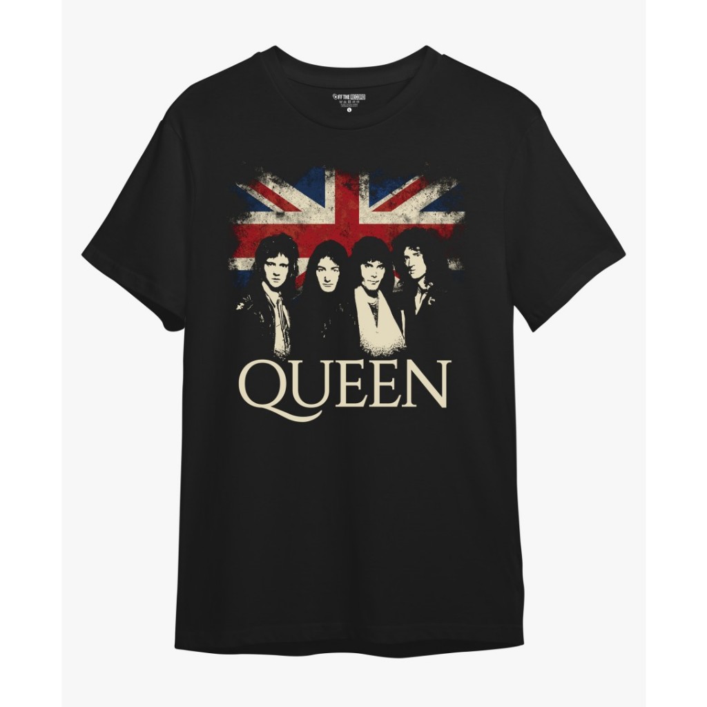 Jual KAOS BAJU BAND MUSIK METAL ROCK QUEEN ENGLAND FLAG VINTAGE RETRO ...