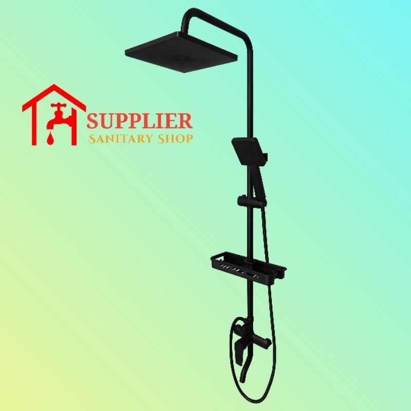 Jual SHOWER TIANG SET HITAM/SHOWER COLUMN PANAS DINGIN | Shopee Indonesia