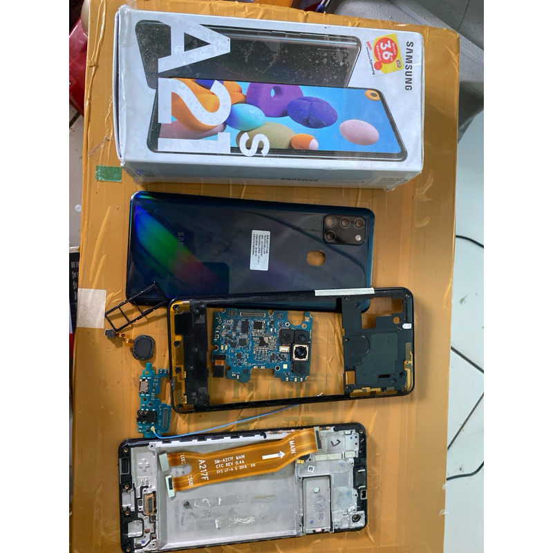 Jual Part Original 100% copotan Samsung A21s konektor cas / speaker / fleksibel board / kabel ...