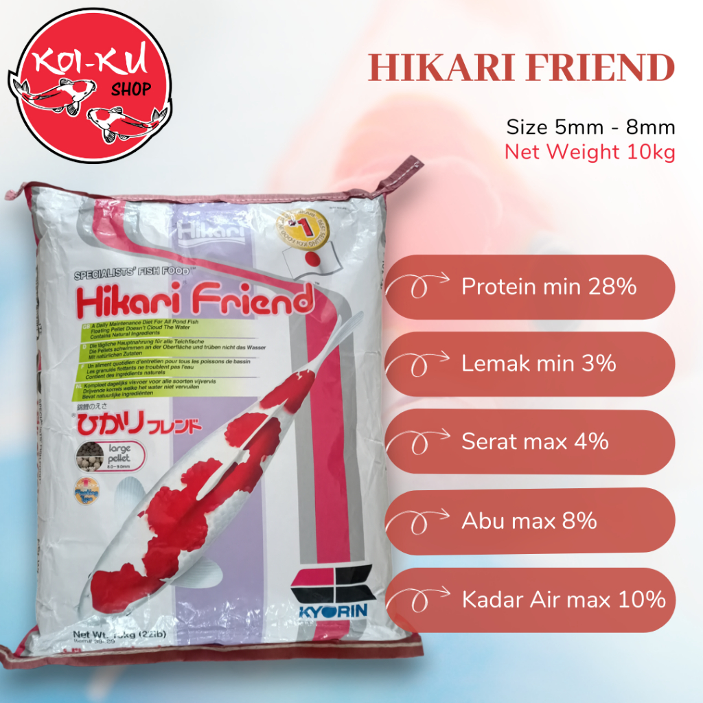 Jual hikari friend pakan koi 10kg | Shopee Indonesia