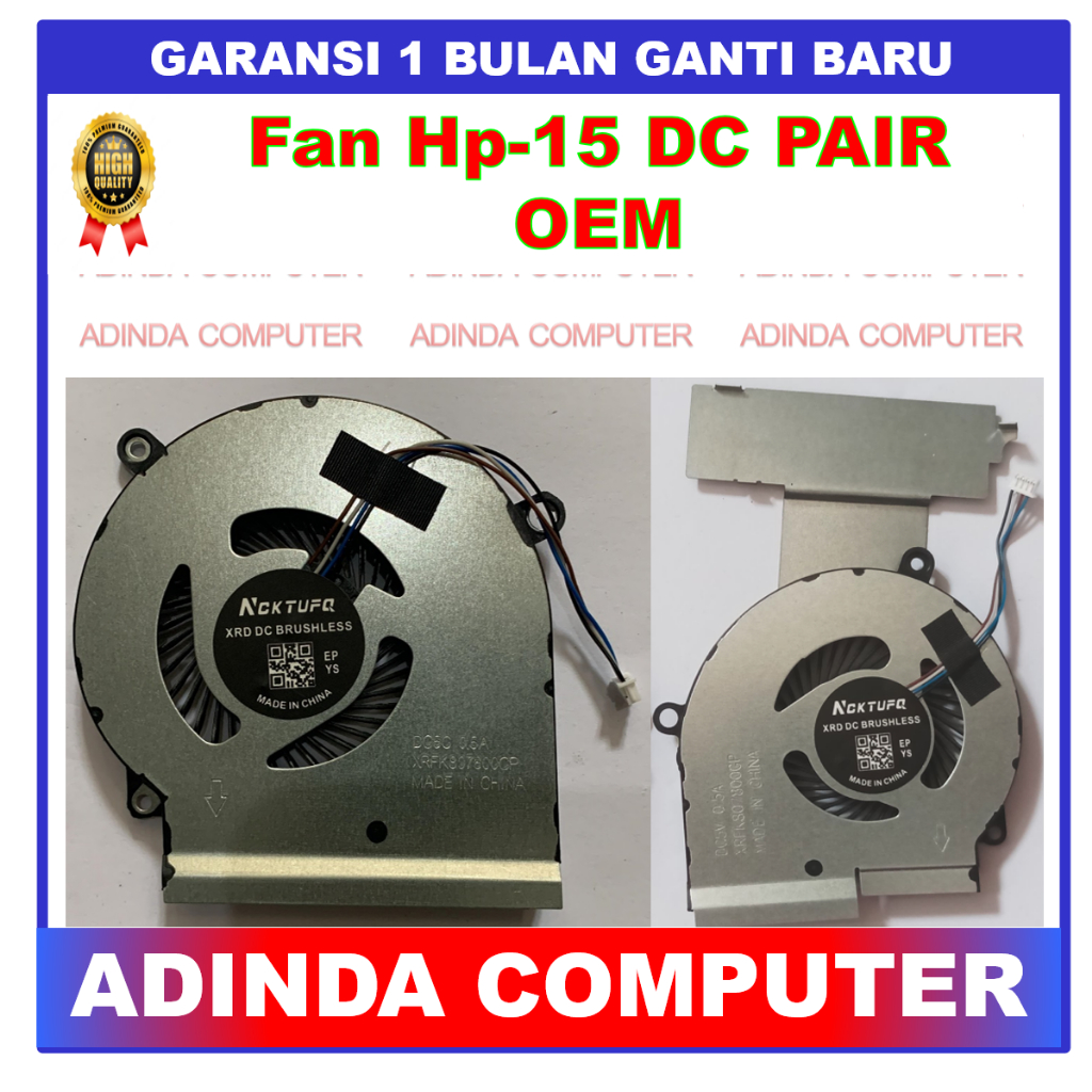 Jual Fan Hp Omen 15-DC 15-NR 15T-DC TPN-Q211 15DC 15NR Sepasang OEM ...