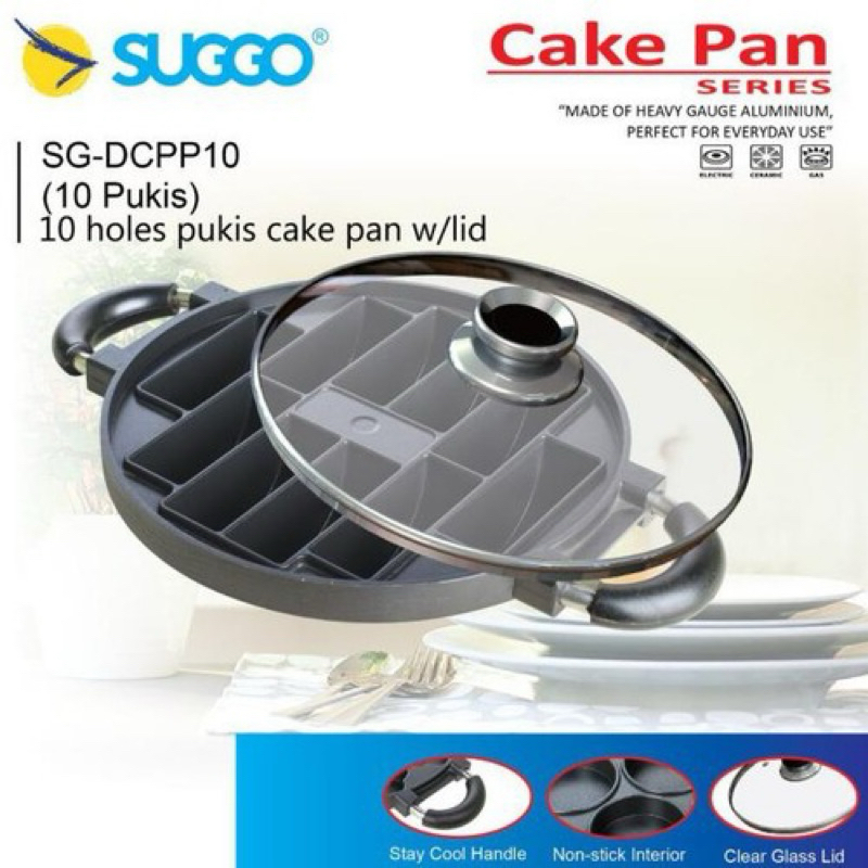 Jual Suggo SG-DCPP10 Cetakan Kue Pukis / Cake Pan / Snack Maker 10 ...