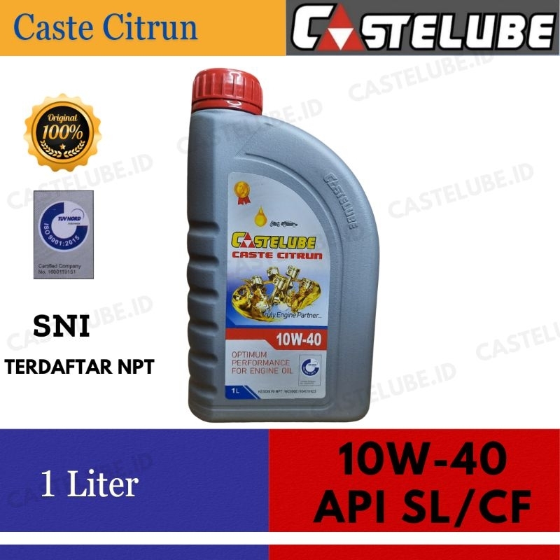 Jual Oli Castelube Citrun 10W-40 Untuk Motor dan Mobil 1 Liter | Shopee ...