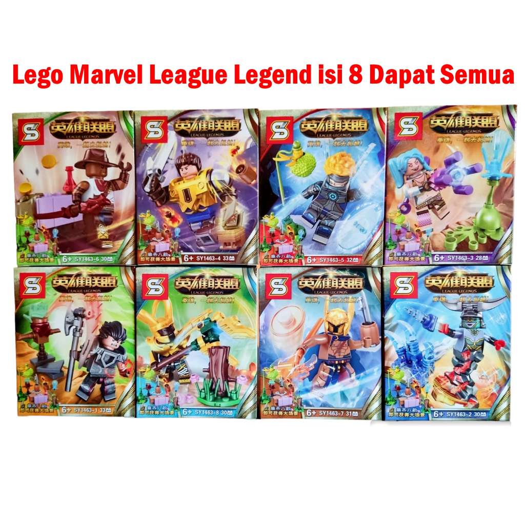 Jual Lego Marvel League Legenda set isi 8 pcs | Shopee Indonesia