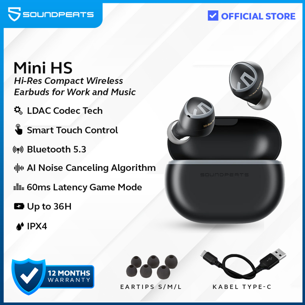 Jual SoundPEATS Mini HS True Wireless Earbuds For Work and Music ...