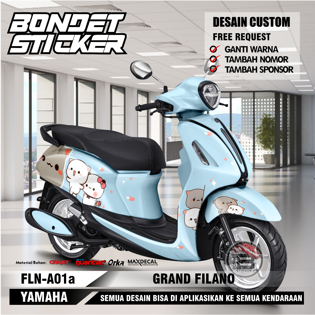 Jual STICKER DECAL YAMAHA FILANO FULL BODY KODE FLN-A01a | Shopee Indonesia