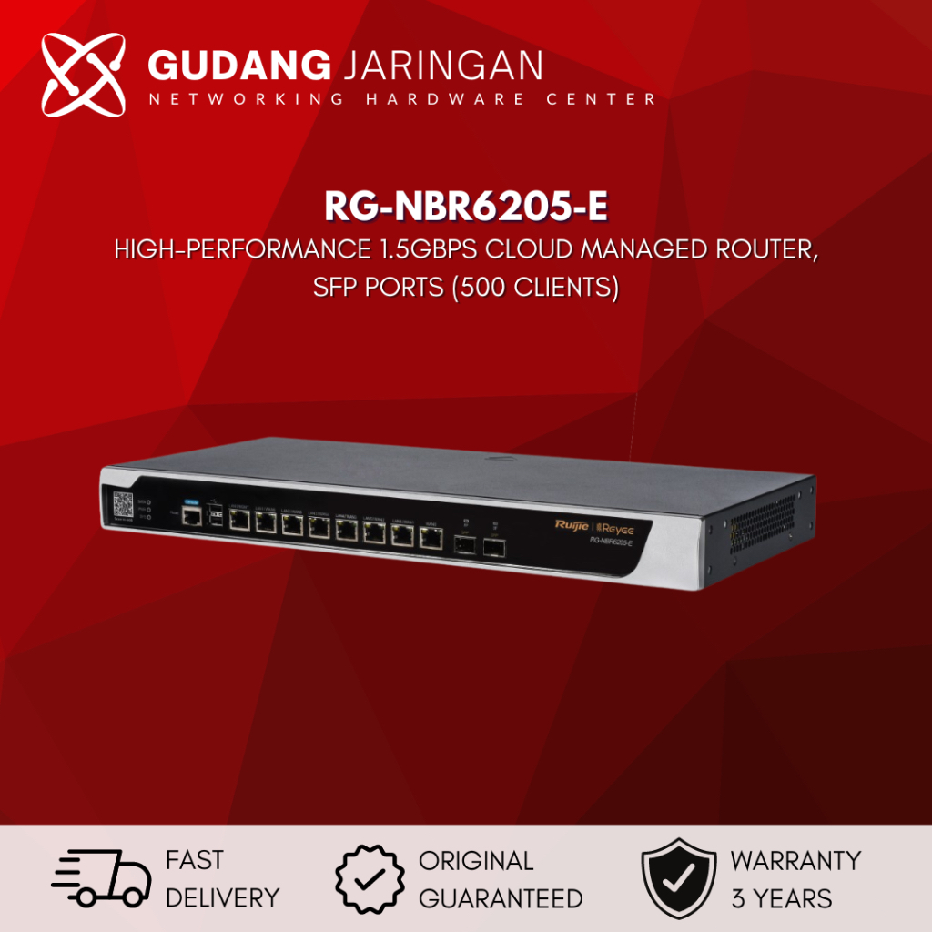 Jual RG-NBR6205-E High Performance Cloud Managed Router Gateway NBR6205 ...