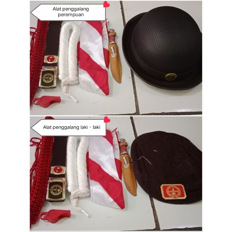 Jual Perlengkapan Pramuka SMP Alat Peralatan Set Hasduk Topi Pramuka ...