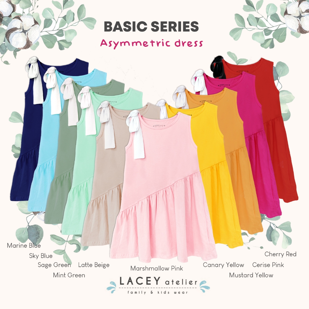 Jual Lacey Atelier Dress Anak Perempuan Asymmetric Dress | Shopee Indonesia