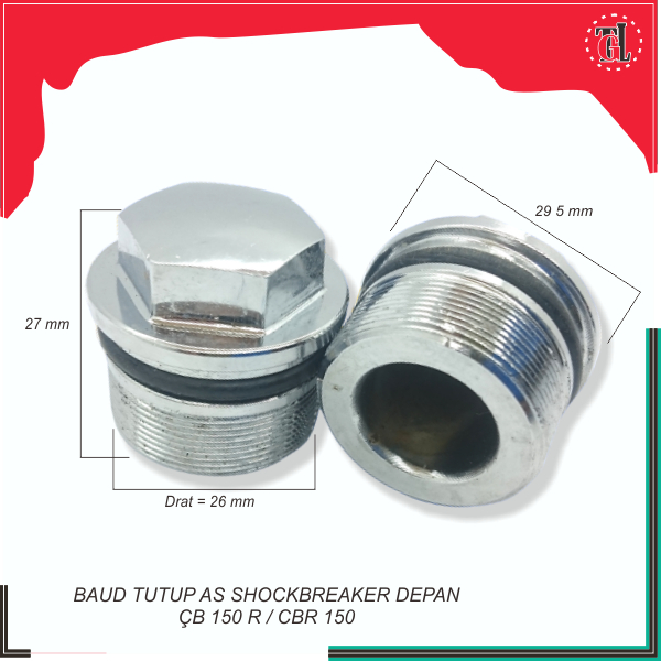 Jual Baud Tutup As Shock Depan Cb 150 R & Cbr 150 -- Set / Isi 2 pcs ...