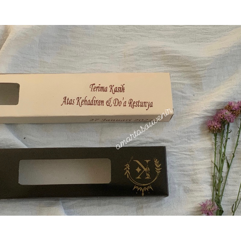 Jual ISI 50pcs BOX KIPAS UNDANGAN FREE COSTUM UKURAN 5×25CM | Shopee ...