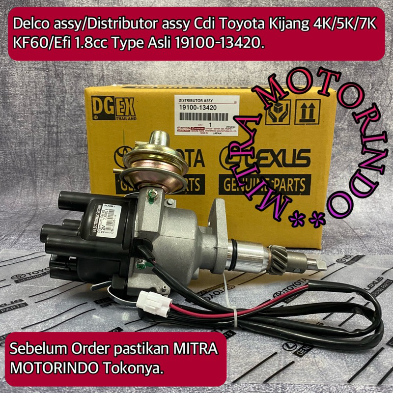 Jual Delco Assy/Distributor Assy CDI Toyota Kijang 4K/5K/7K KF60/EFI 1 ...