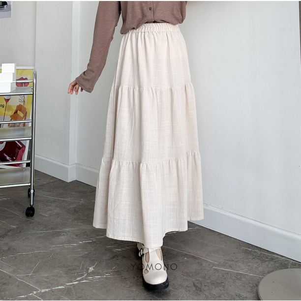 Jual HONEY LAYER SKIRT / ROK LINEN / ROK LAYER | Shopee Indonesia
