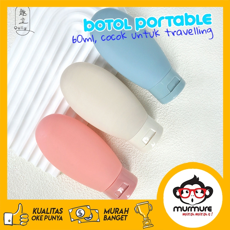 Jual MURMURE | BOTOL SABUN TRAVEL / BOTOL SHAMPOO 60ml PORTABLE / BOTOL ...