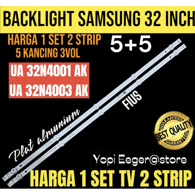Jual BACKLIGHT TV LCD LED SAMSUNG 32 INCH UA32N4001AK- UA32N4003AK BACKLIGHT TV SAMSUNG 32 INCH ...