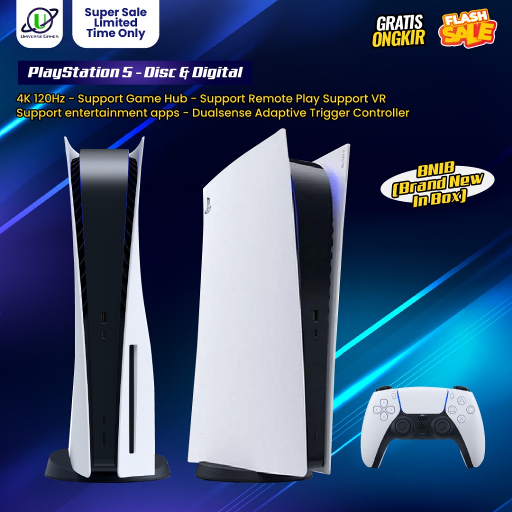 Jual PS5 100% Original Garansi Sony Indonesia / Distributor - Playstation 5 Digital / Disc - PS ...