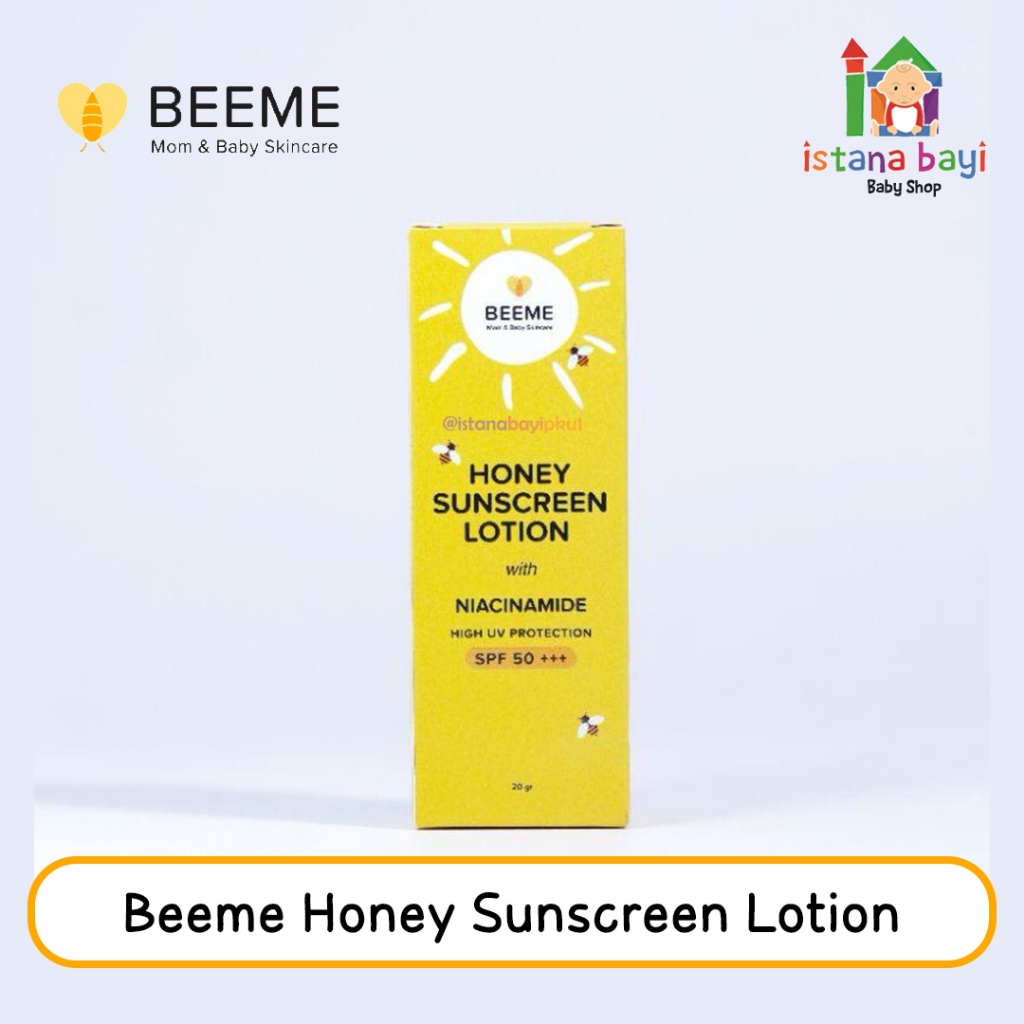 Jual Beeme Honey Sunscreen Lotion with Niacinamide SPF 50+++ 25gr ...