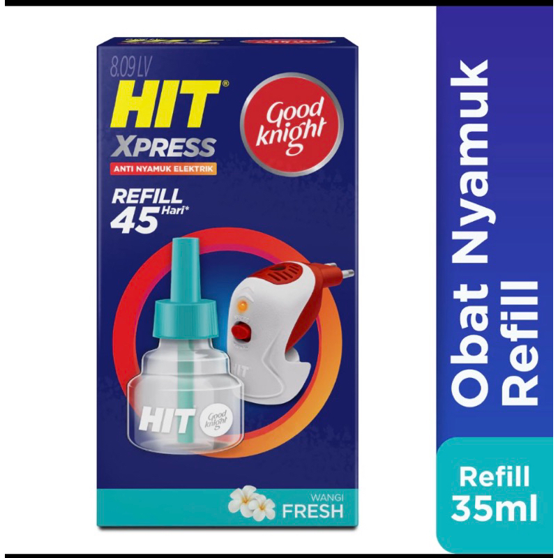 Jual Obat nyamuk HIT REFILL good knight non stop 45 hari | Shopee Indonesia