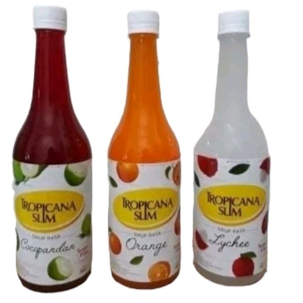 Jual Sirup Tropicana Slim Syrup Bebas Gula leci, orange, cocopandan 750 ...