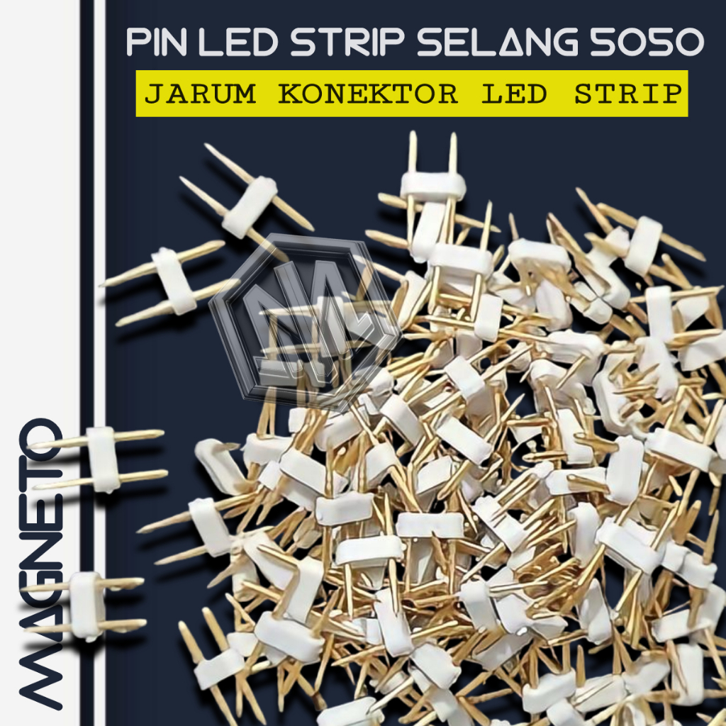 Jual Pin Led Strip Selang 5050 Jarum Konektor Led strip Untuk sambungan ...