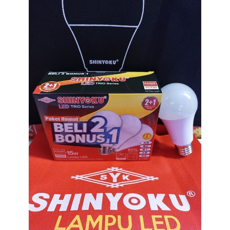 Jual LAMPU LED SHINYOKU TRIO SERIES 15 WATT ISI 3 PCS | Shopee Indonesia
