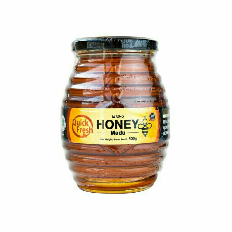 Jual Madu Murni Asli Quick Fresh Honey 500gr (Jar Kaca) | Shopee Indonesia