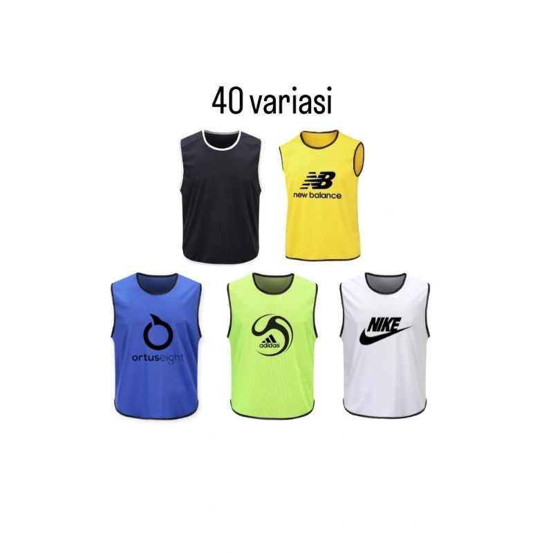 Jual COD rompi futsal polos ukuran dewasa beragam warna bahan lembut ...