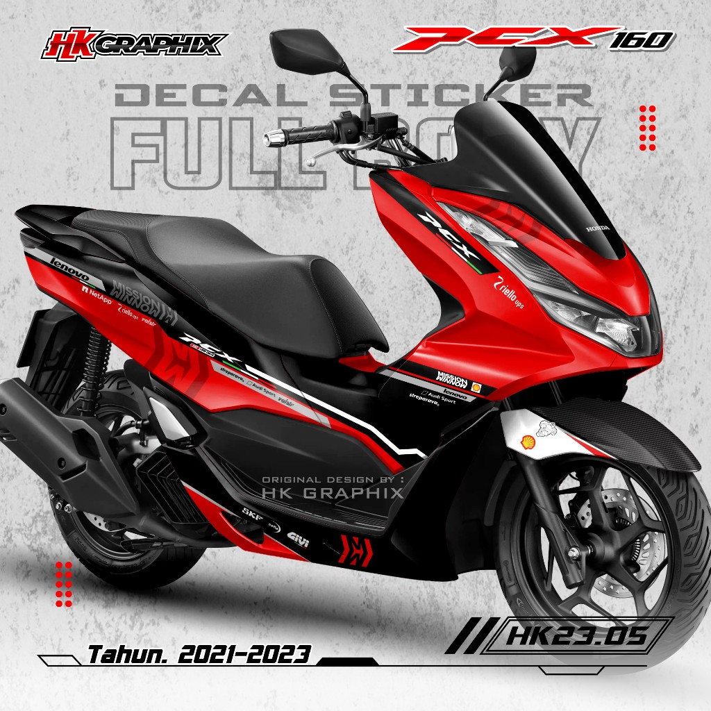 Jual Decal Sticker PCX 160 Full Body 2021 2022 2023 2024 Desain Mission ...
