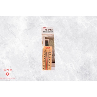 Jual Termometer Ruangan Kayu GEA / Thermometer Air Raksa GEA - JTR ...