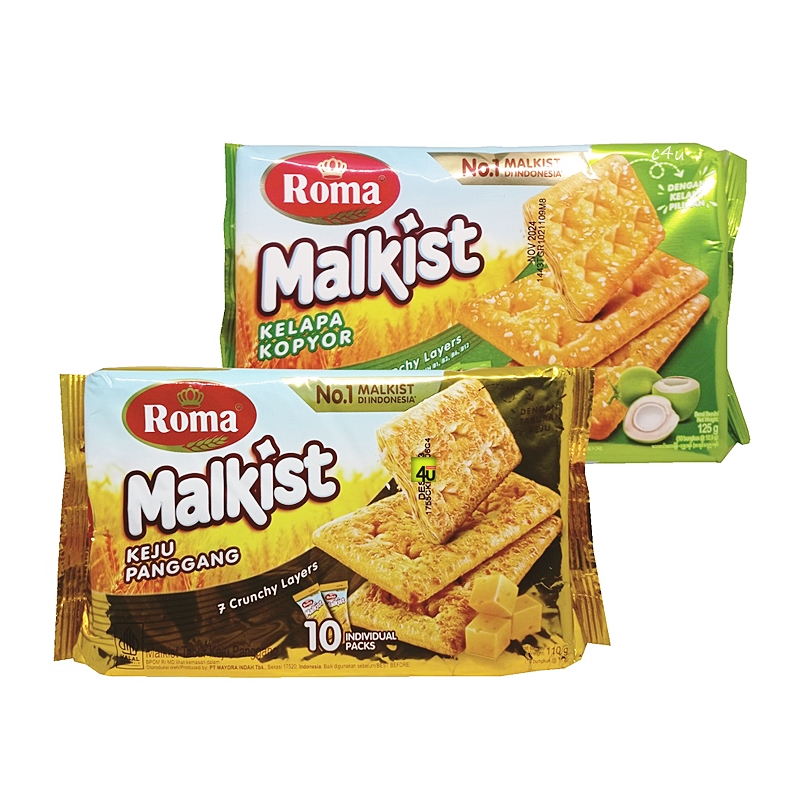 Jual ROMA Malkist - Kemasan Pack isi 10 Sachet Individual | Shopee ...