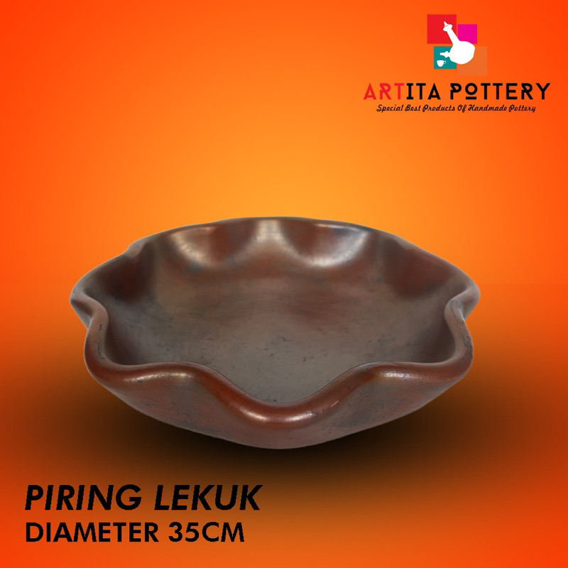 Jual PIRING LEKUK DIAMETER 35CM GERABAH TANAH LIAT | Shopee Indonesia