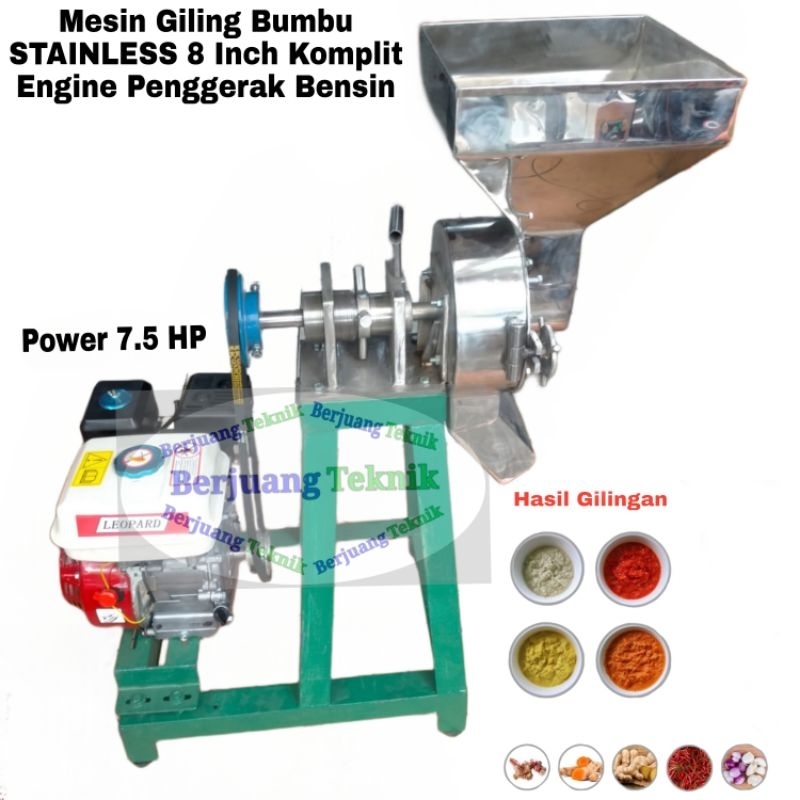 Jual Mesin Giling Bumbu, Cabe, Bawang, Jahe, Lengkuas, Kunyit, dll ...