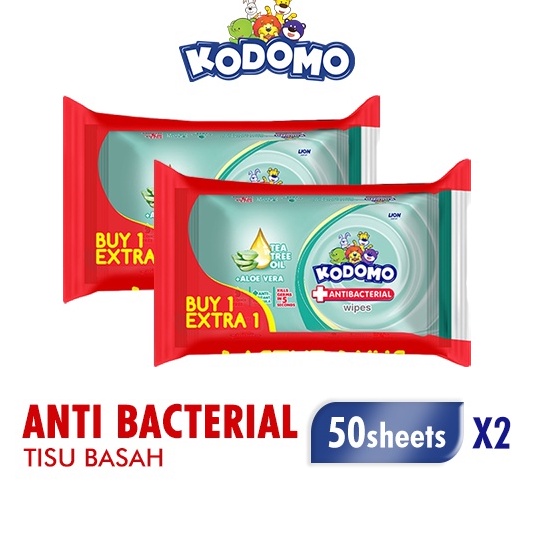 Jual Star Seller Kodomo Tisu Basah Antibakterial Bag Isi 50 Buy 1 Extra ...