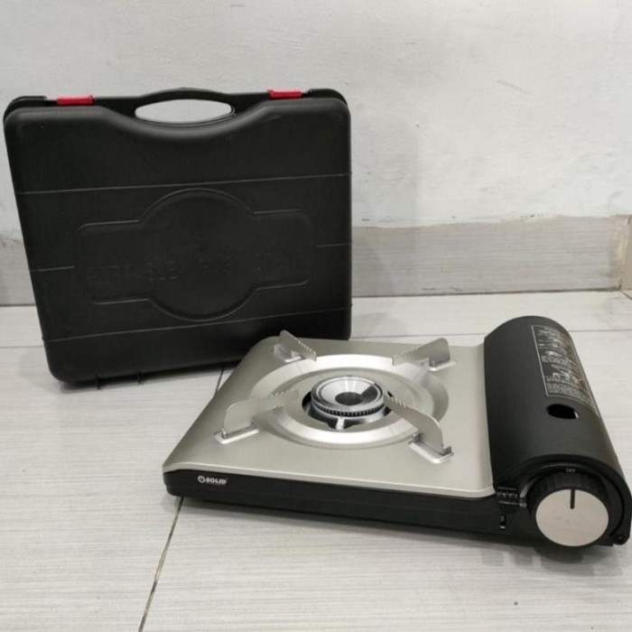 Jual kompor gas portable 1 tungku 2 in 1 Progas bahan Stainless + koper ...