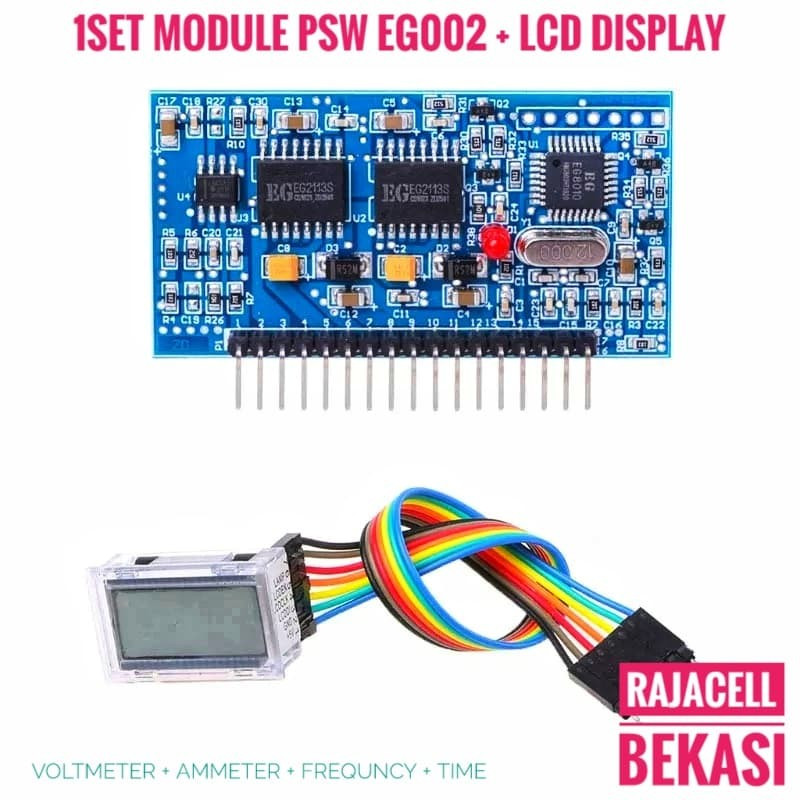 Jual Module PSW Pure Sine Wave EGS002 EG8010 + LCD Display Voltmeter Ampere | Shopee Indonesia