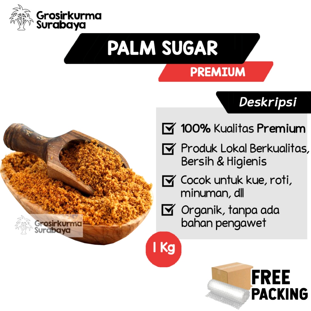 Jual Gula Aren Bubuk 250gr Palm Sugar Premium Gula Palem Organik Untuk ...