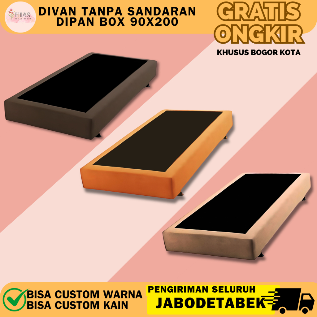 Jual Divan Tanpa Sandaran Dipan Box 90x200 {jabodetabek only} | Shopee ...