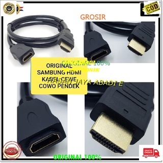 Jual G294 ORIGINAL KABEL EXTENSION HDMI 30 CM SAMBUNGAN JEK JACK MALE FEMALE LAPTOP TV PS GAMBAR ...
