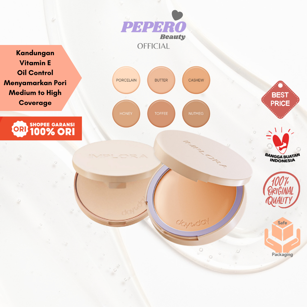 Jual IMPLORA Day to Day Two Way cake 10g | TWC | Bedak Padat | Shopee ...