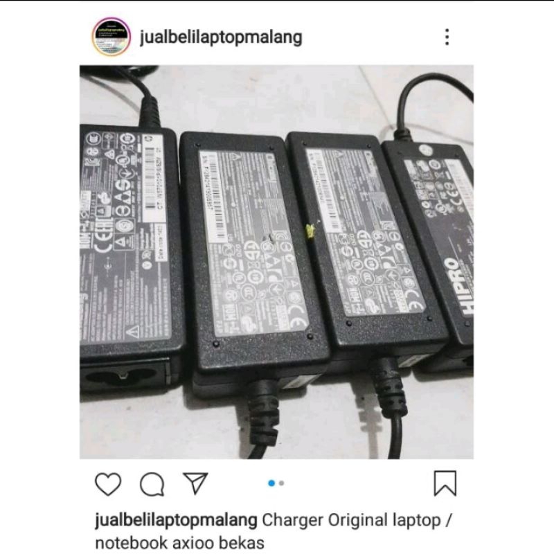 Jual Charger Laptop Notebook Axioo Original Second | Shopee Indonesia