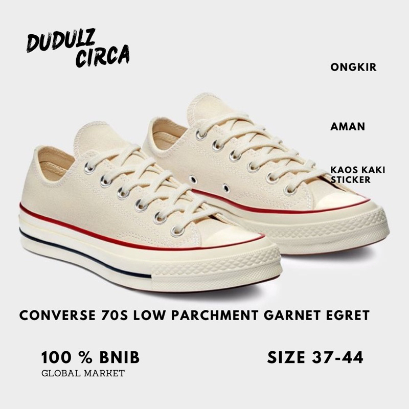 Jual Converse Chuck Taylor All Star 70s Egret Low Parchment 100% BNIB ...