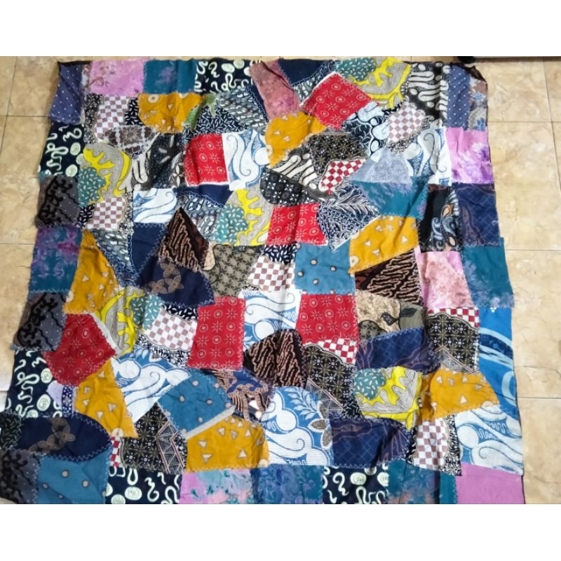 Jual batik perca ziq-zaq 100x100 cm | Shopee Indonesia