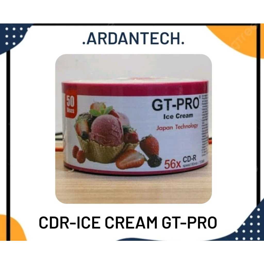 Jual CD-R GT-PRO ICE CREAM 56X 700MB | Shopee Indonesia